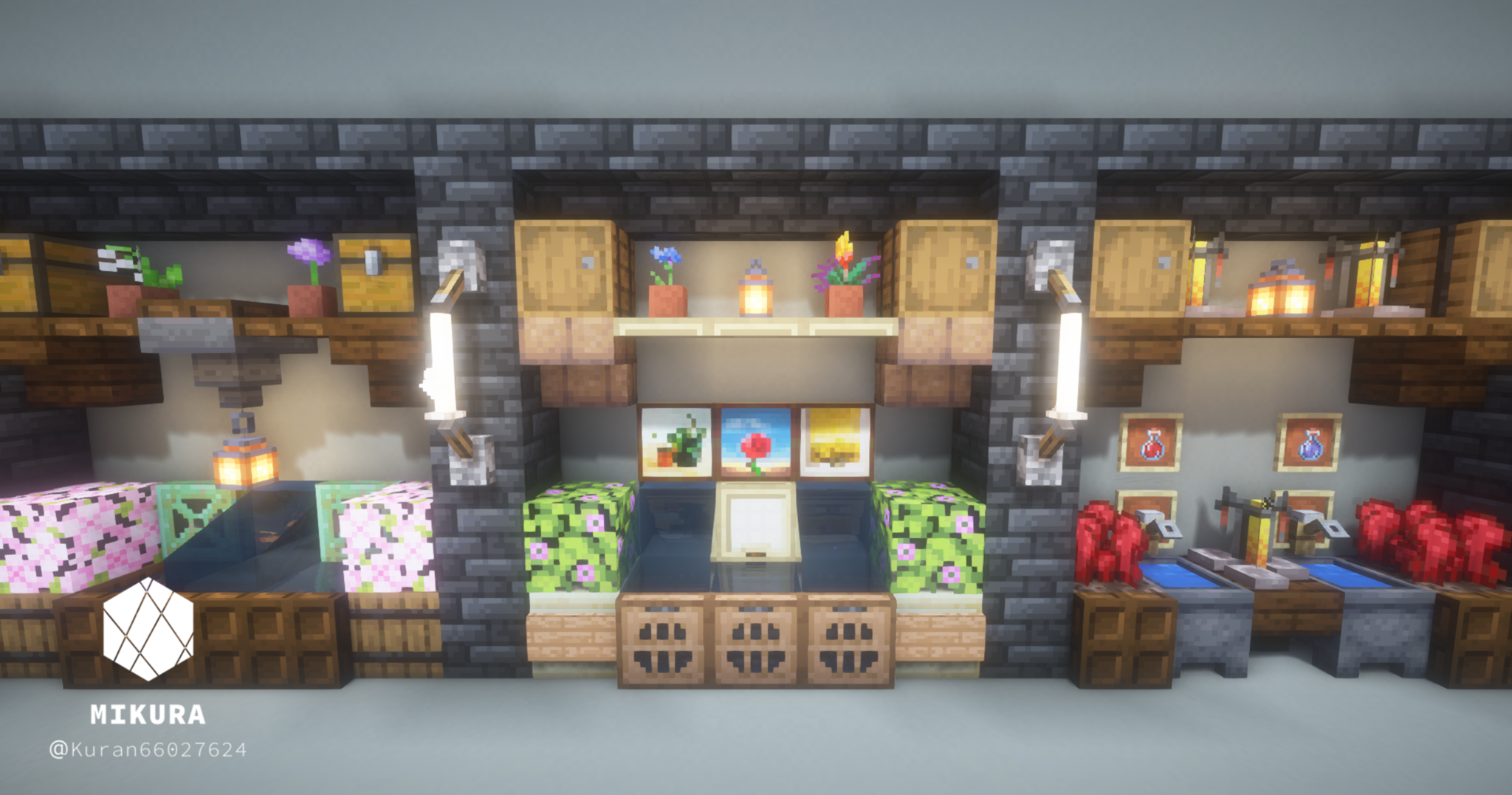 【Minecraft】ポーション醸造スペースデザイン - Minecraft 装飾屋さん